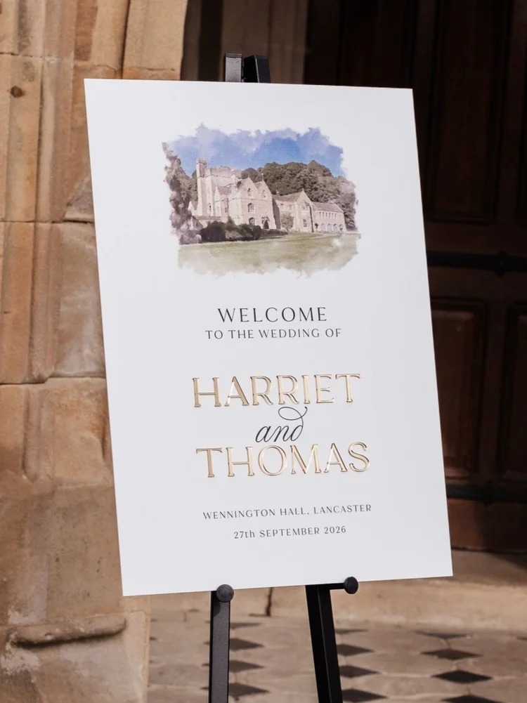 NEW' Featuring Wedding Welcome Sign - Rectangle — Rose Signage Co.