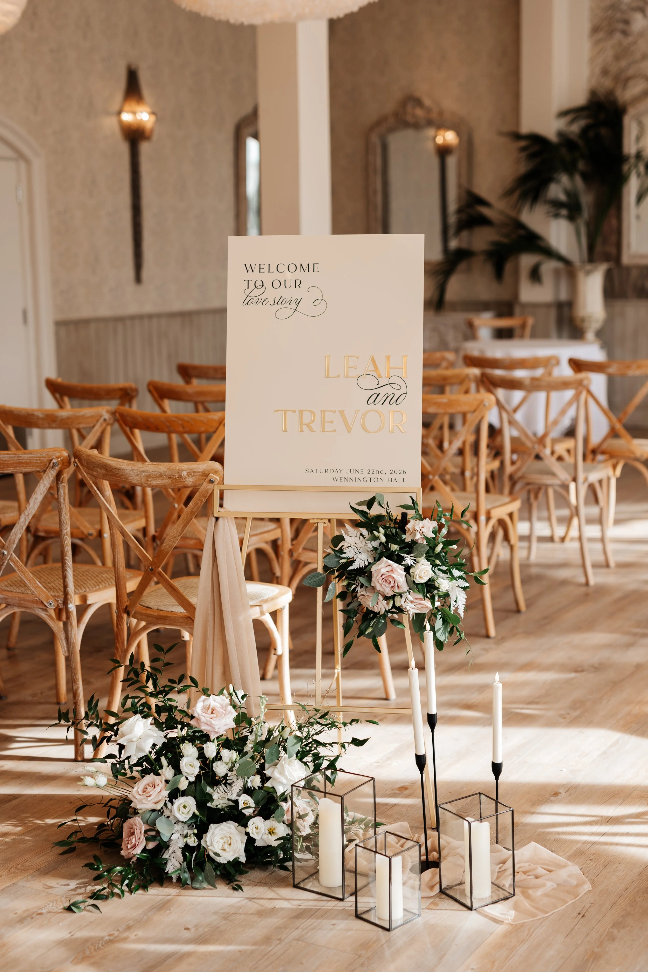 ' The + Surname ' Cake topper — Rose Signage Co.