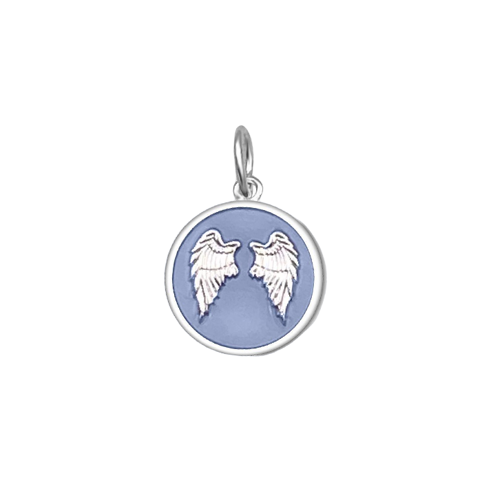 Angel Wings Heart Silver Pendant | Forever in My Heart — Lola & Company