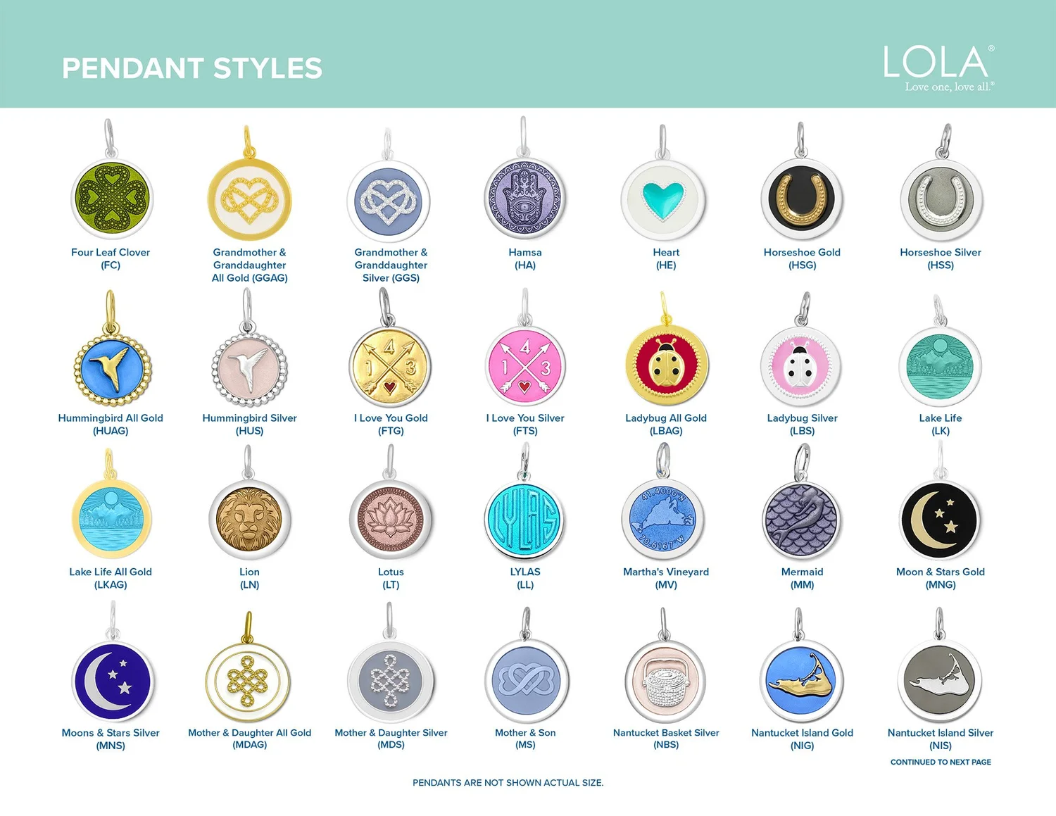 Pendant Styles — Lola & Company