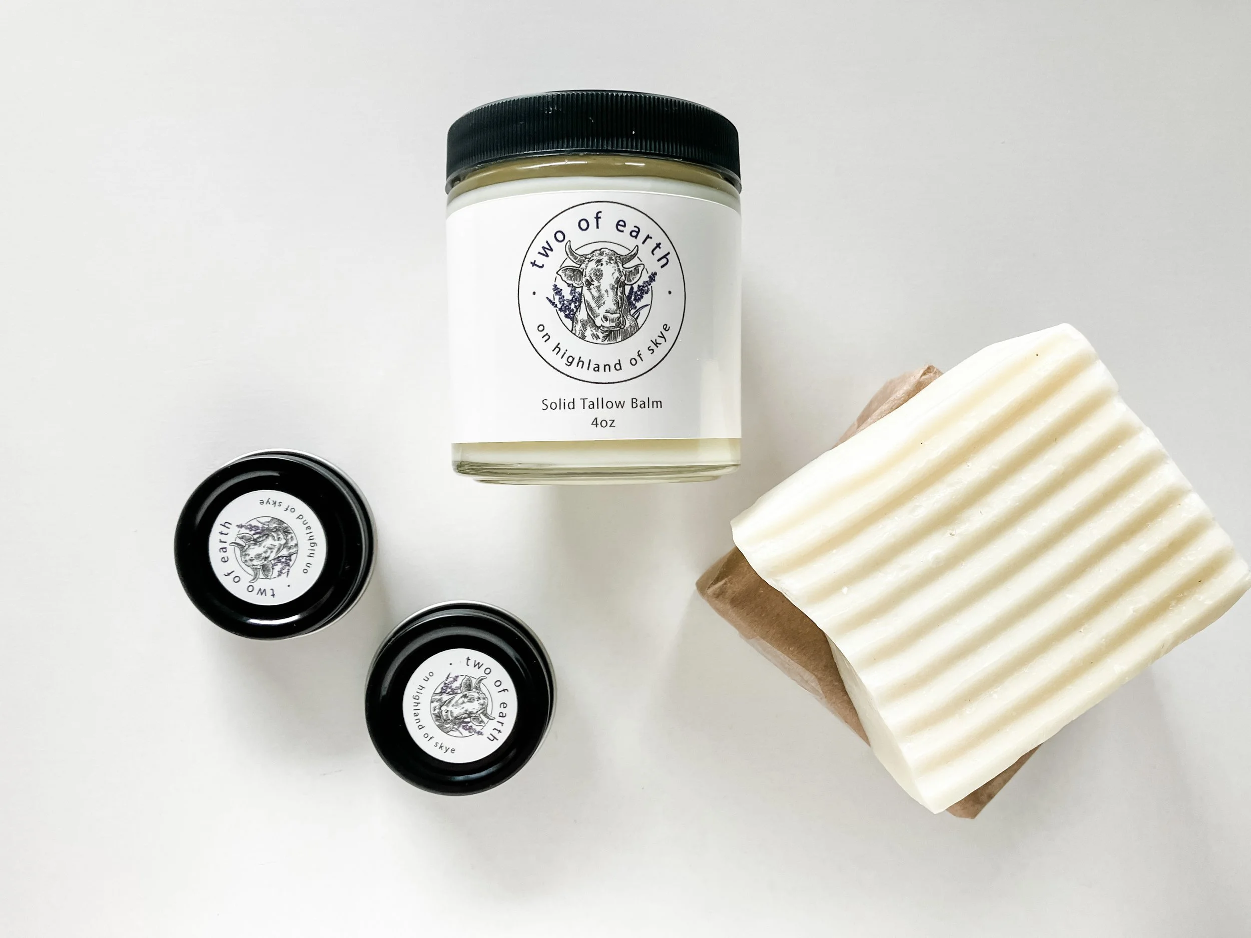 Charcoal + Tallow Soap and Tallow Deodorant Cream Bundle — Two of Earth ...