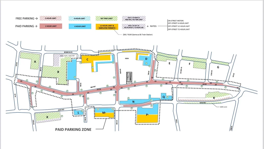 Parking Instructions Downtown Bay Shore Fire Island Vines — 7 in Heaven ...