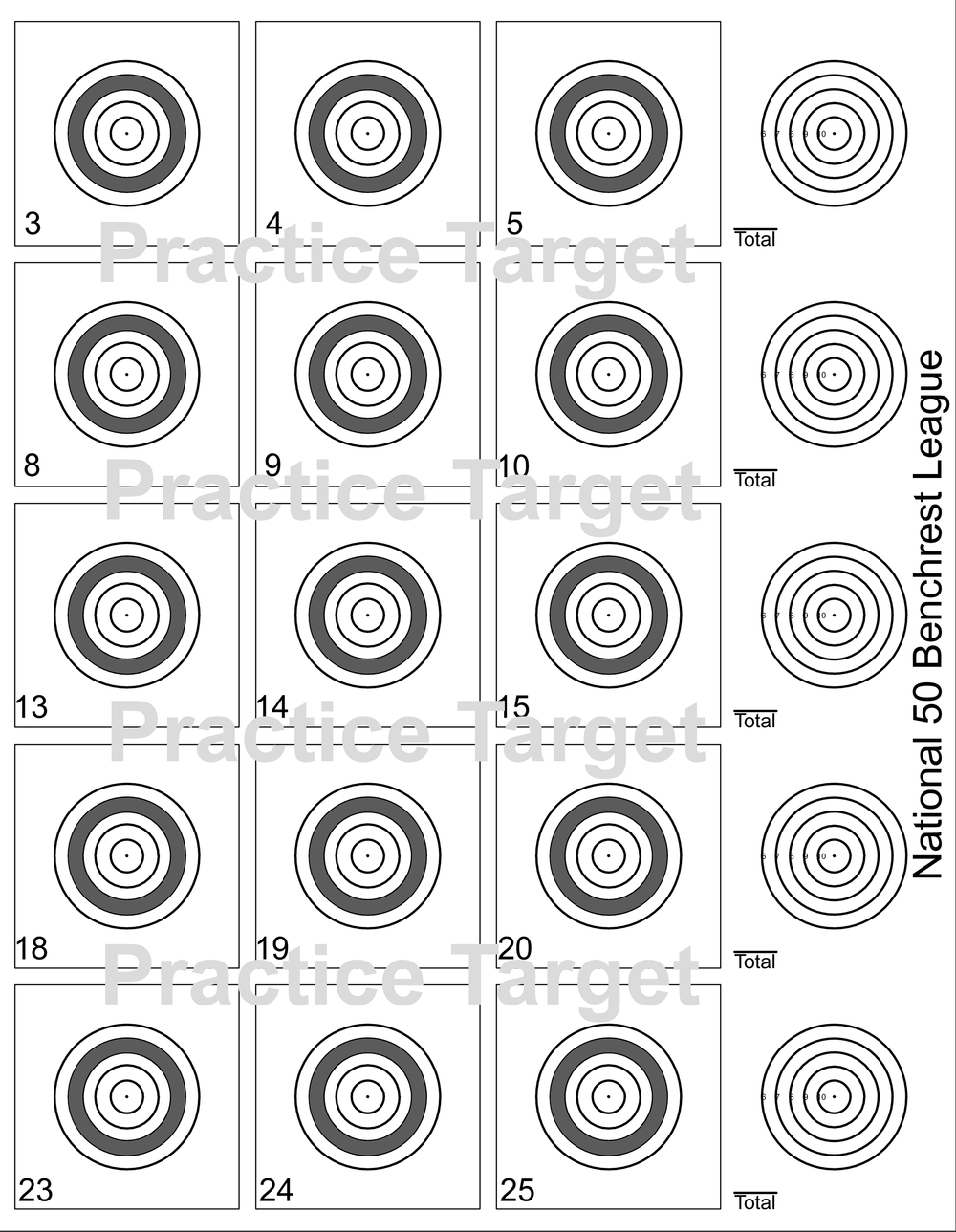 Target / Scoring — National 50