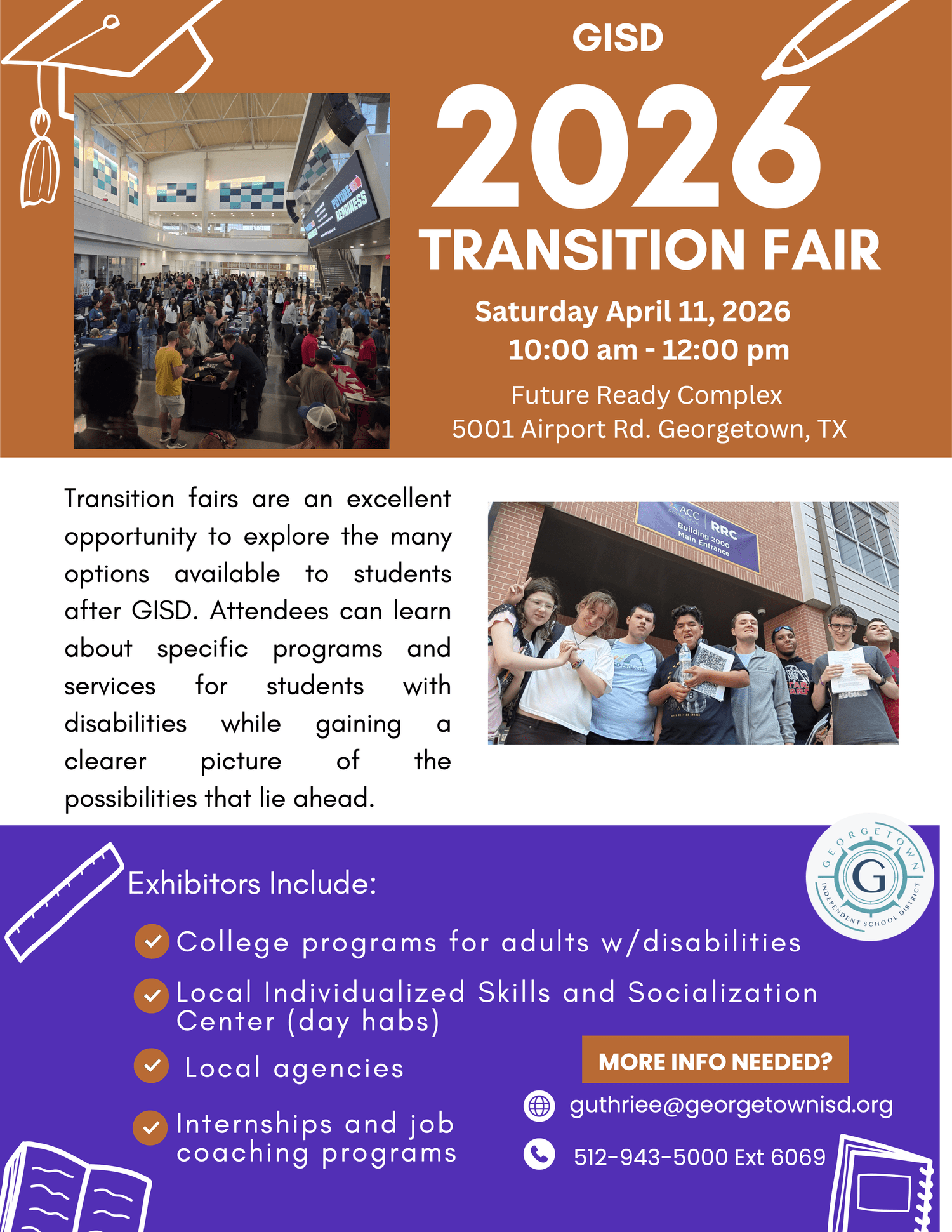 Save the Date: 2026 GISD Transition Fair for GISD Families — GISD eNews