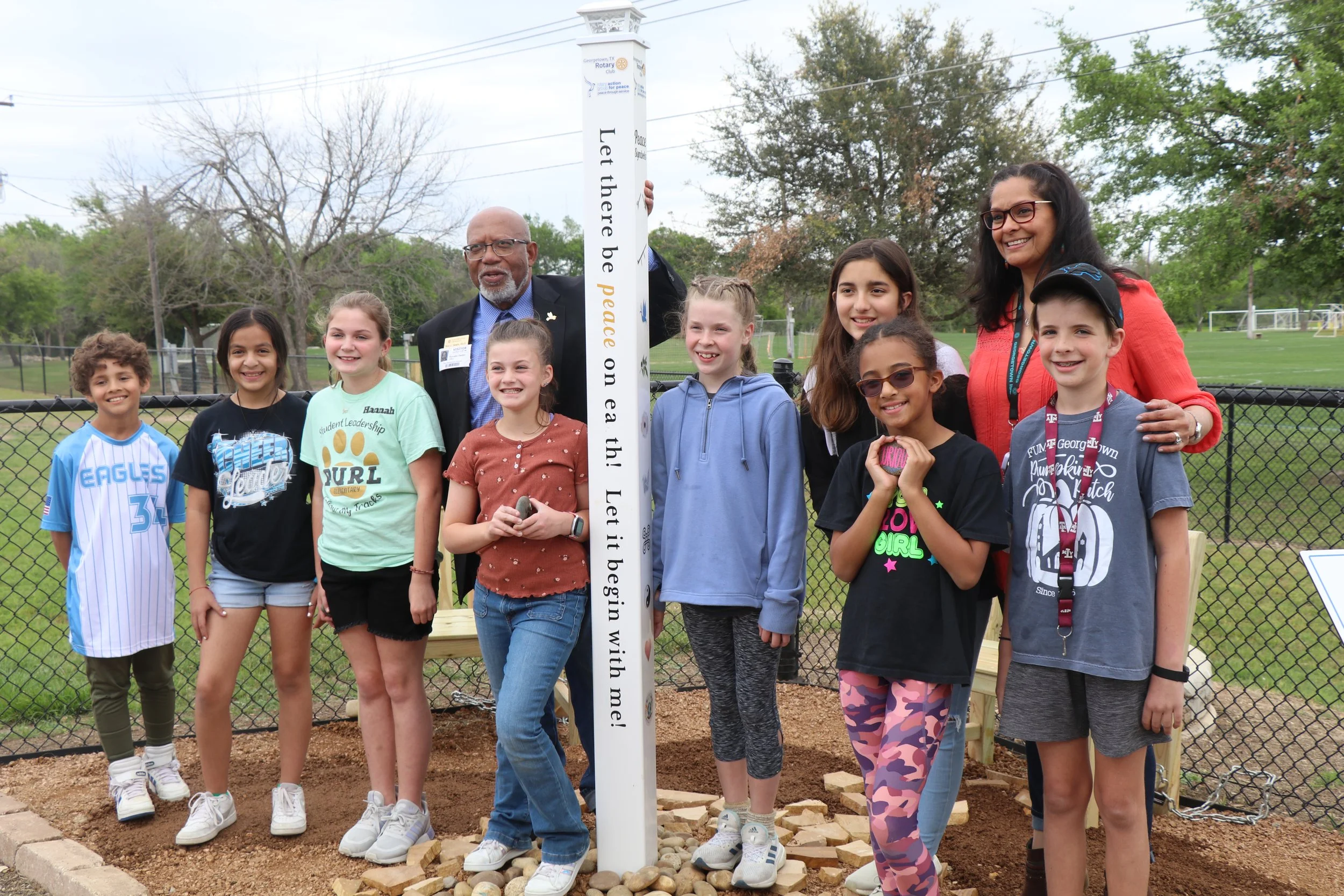 Georgetown Rotary Club Expands Peace Pole Project in GISD — GISD eNews