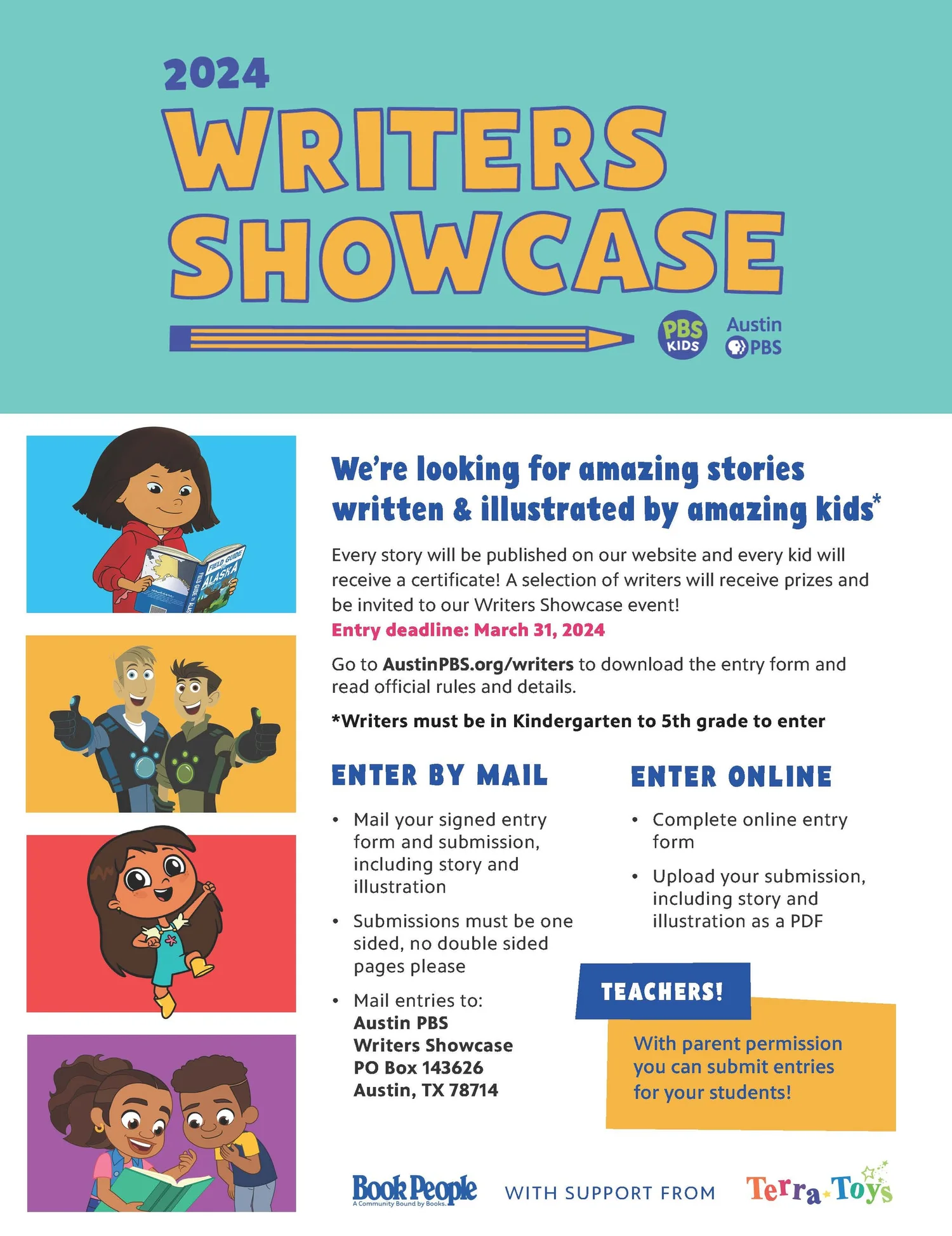From Austin PBS: 2024 Writers Showcase — GISD eNews
