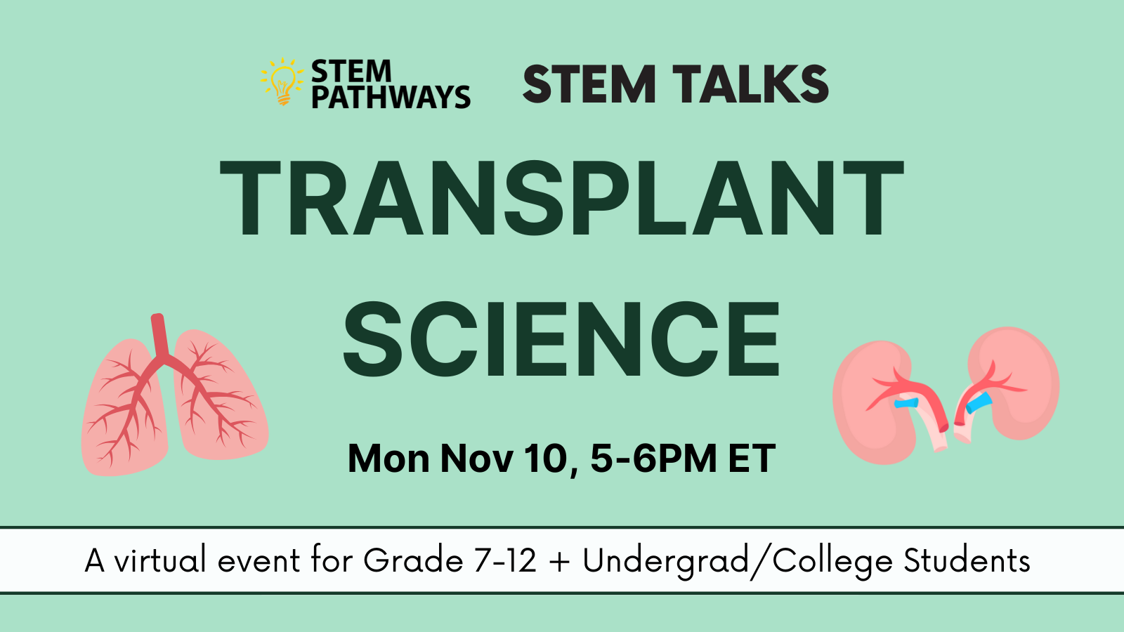 STEM Talks: 2025/26 Events — UHN STEM Pathways