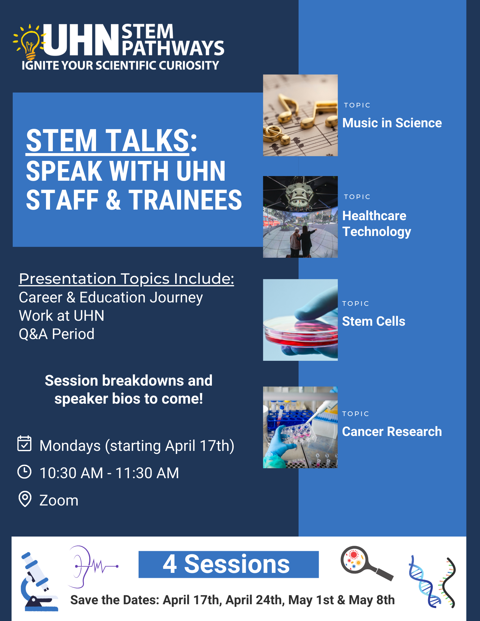 STEM Talks: Speak with UHN Staff and Trainees — UHN STEM Pathways