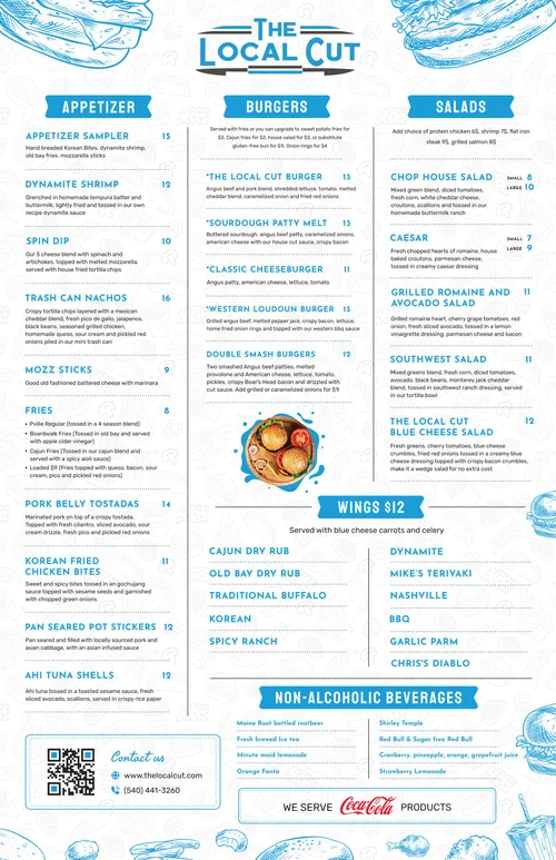 Menu — The Local Cut
