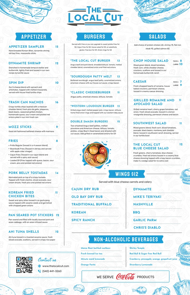 Menu — The Local Cut