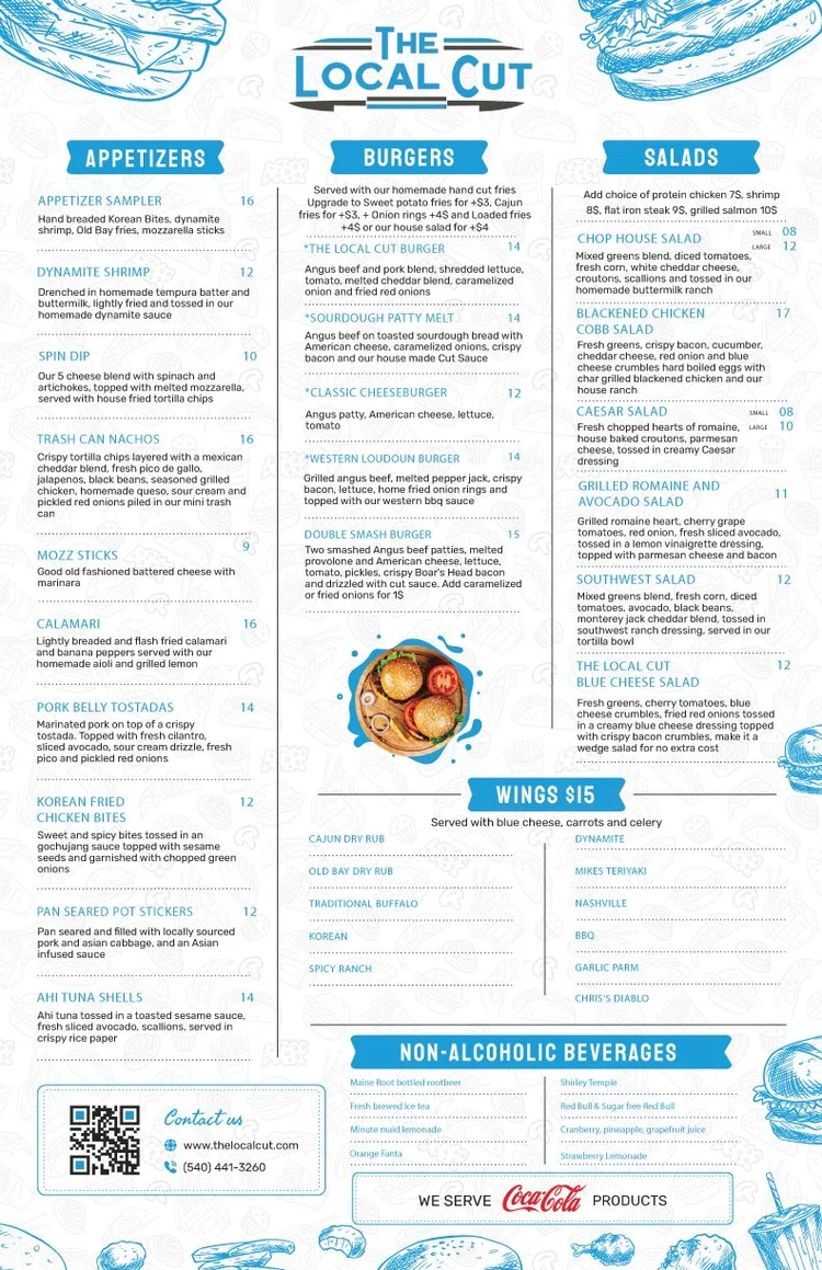 Menu — The Local Cut