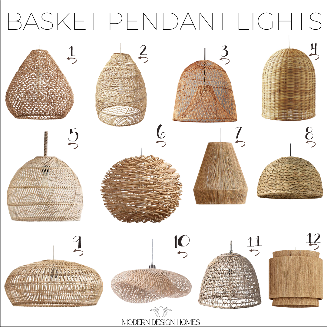 WOVEN BASKET PENDANT LIGHTS | 12 BEAUTIES — Modern Design Homes