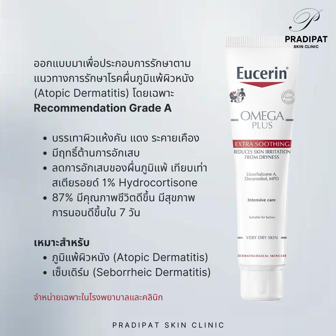 Eucerin Omega Soothing Lotion 250 ML สำหรับภูมิแพ้ผิวหนัง ผื่นผิวหนัง ...