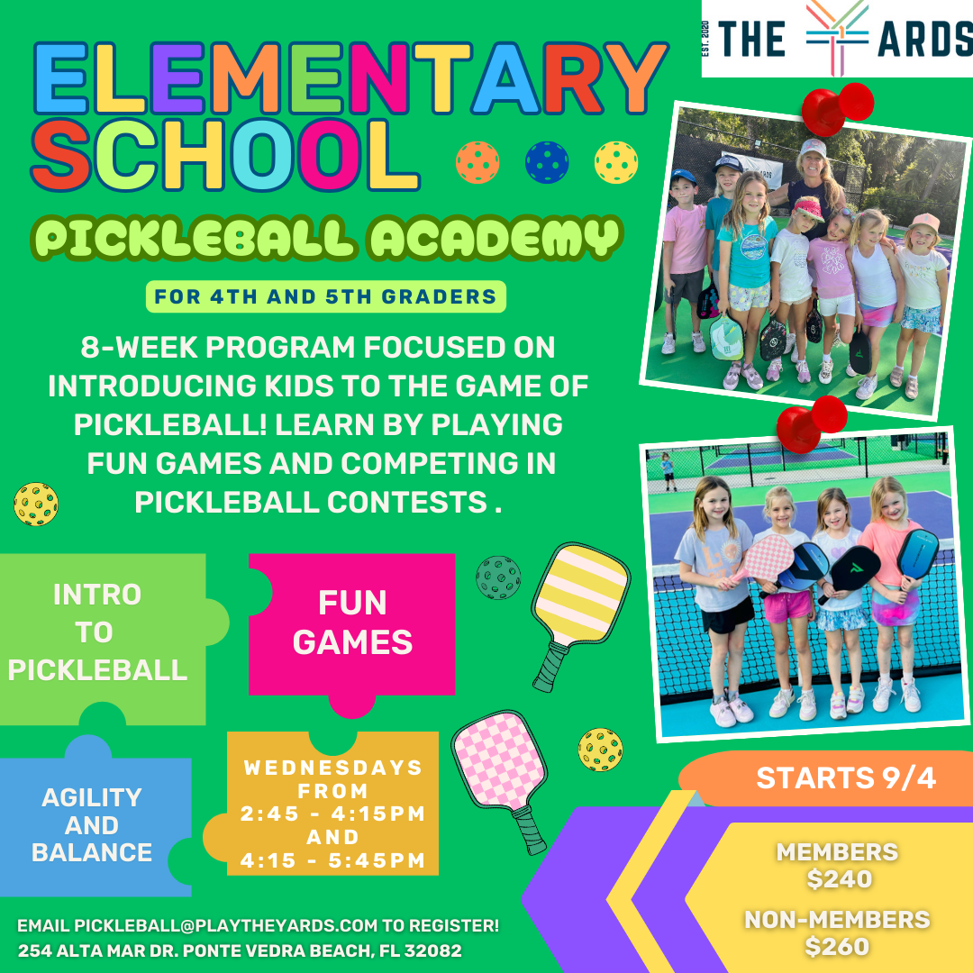 Elementary Pickleball Academy (4th & 5th grade) — The Yards