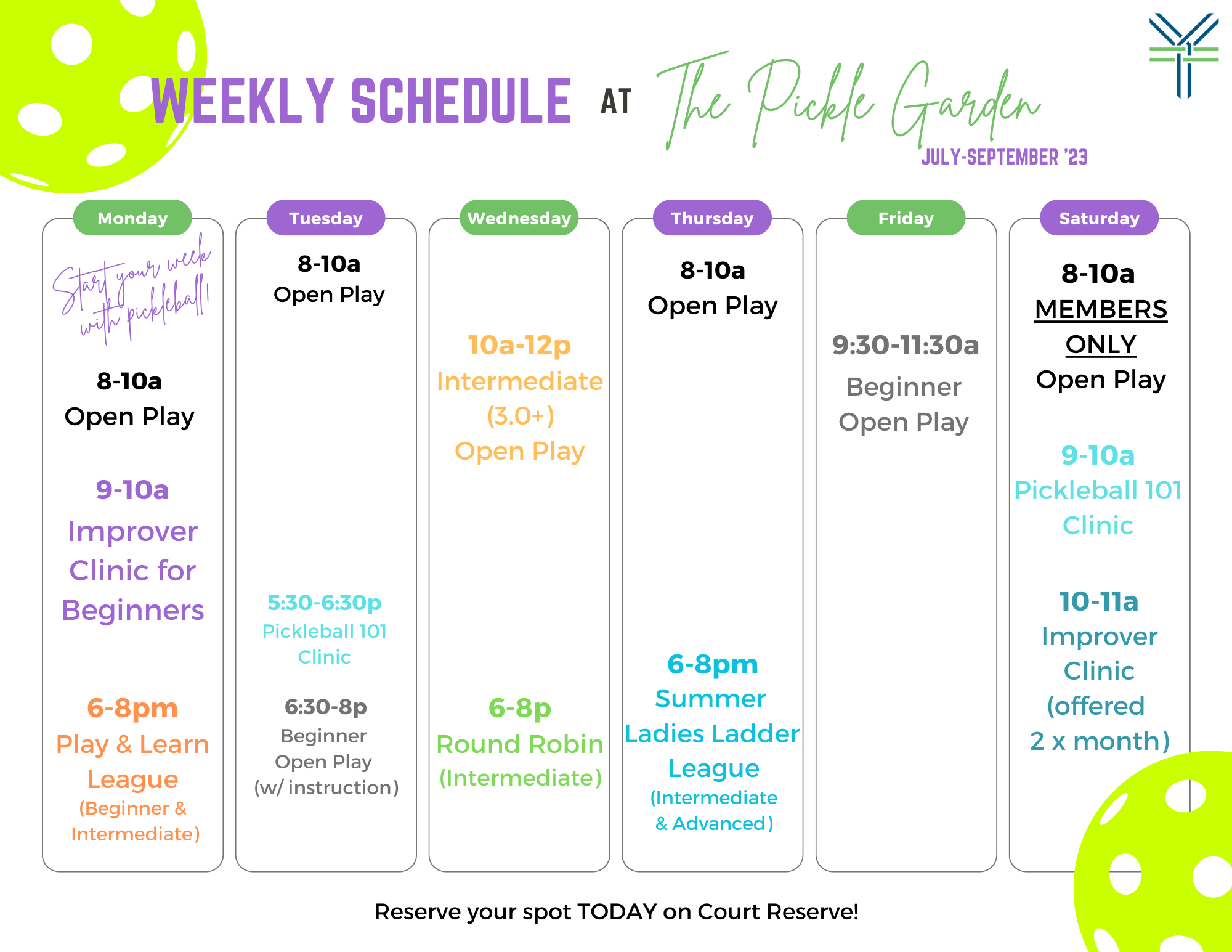 PICKLEBALL - Ponte Vedra Beach, Florida — The Yards
