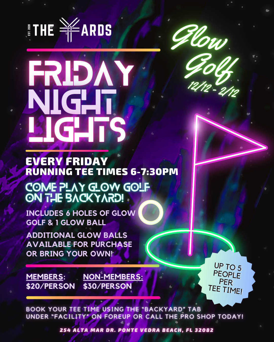 Friday Night Lights: Glow Golf — The Yards