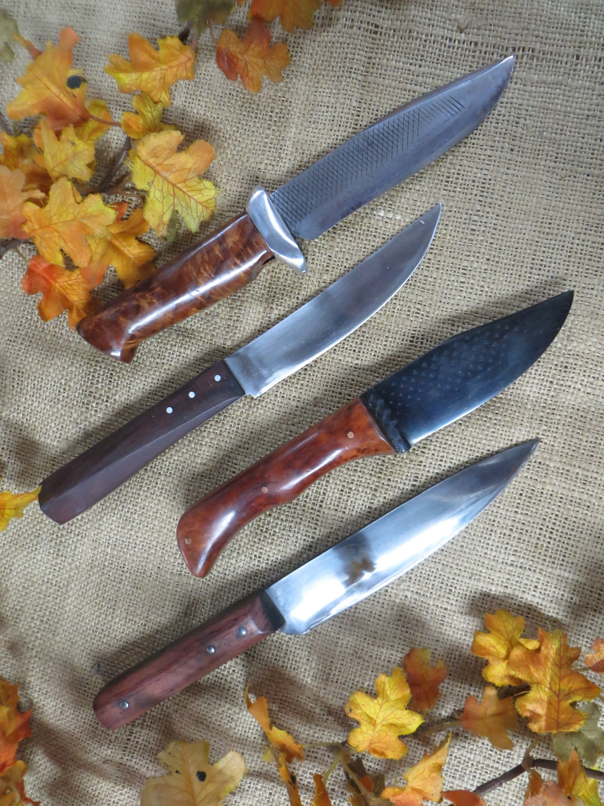 Custom knife sheaths are hand made at Frontier Leather Works. On sale ...