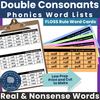 Phonics Word Lists- Real and Nonsense Words