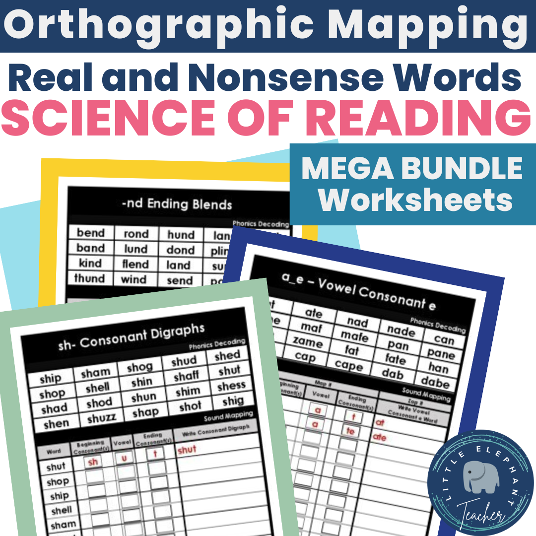 Orthographic Mapping Worksheets