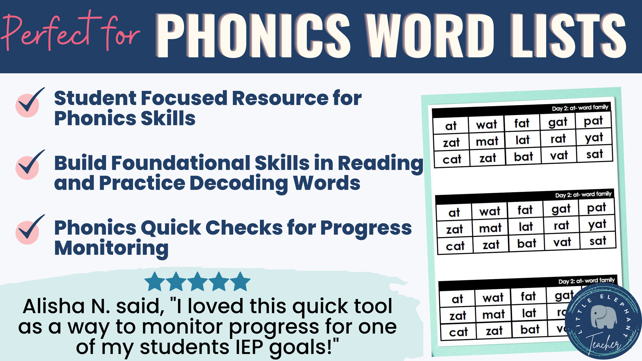 Teaching CVC Words - Short Vowel CVC Word List