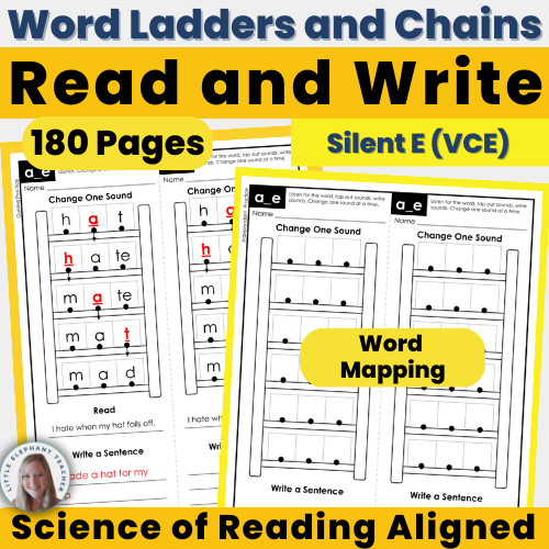 Phonemic Awareness and Phonics Using 3 Engaging Word Ladder Activities