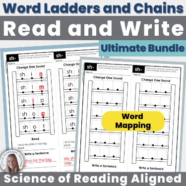 Phonemic Awareness and Phonics Using 3 Engaging Word Ladder Activities
