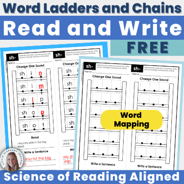 Phonemic Awareness and Phonics Using 3 Engaging Word Ladder Activities