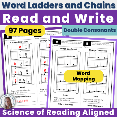 Phonemic Awareness and Phonics Using 3 Engaging Word Ladder Activities
