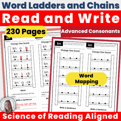 Phonemic Awareness and Phonics Using 3 Engaging Word Ladder Activities