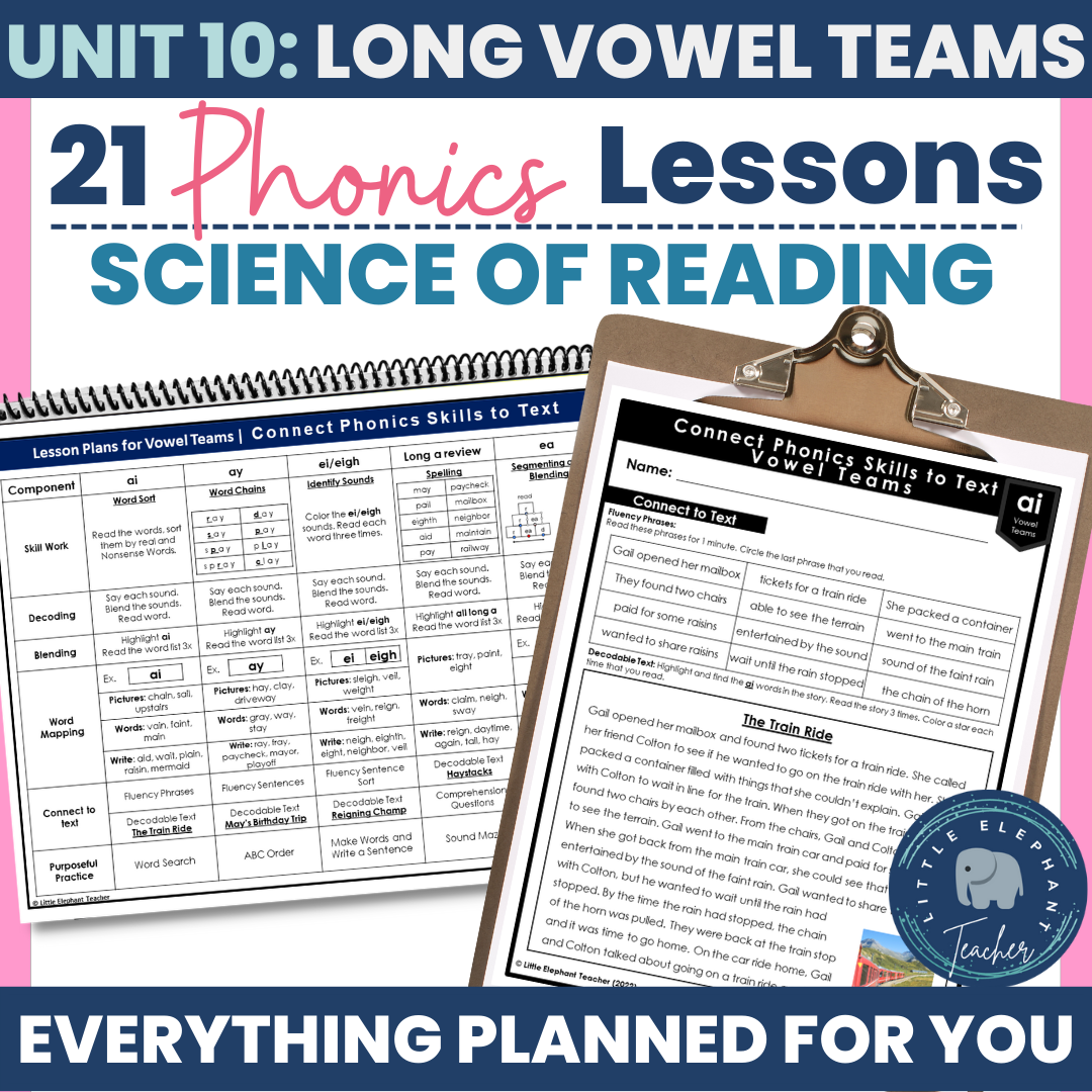 Unit 2 - Short Vowel CVC Words and Lessons - Word Families Printable