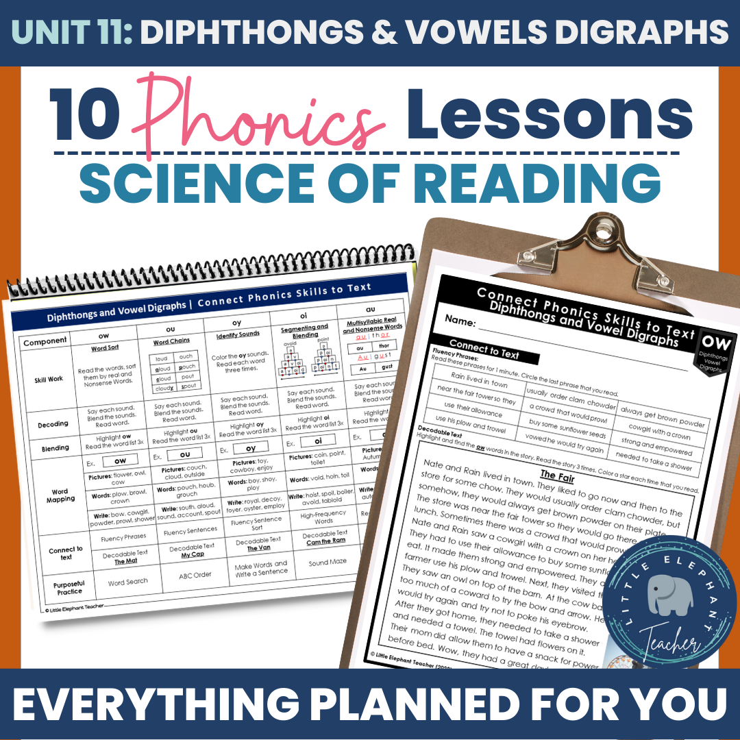 Unit 2 - Short Vowel CVC Words and Lessons - Word Families Printable