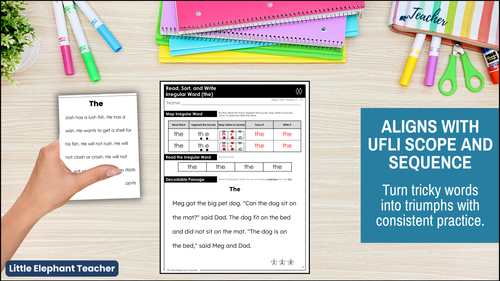 Build Foundational Skills with UFLI Aligned Irregular Sight and Heart ...