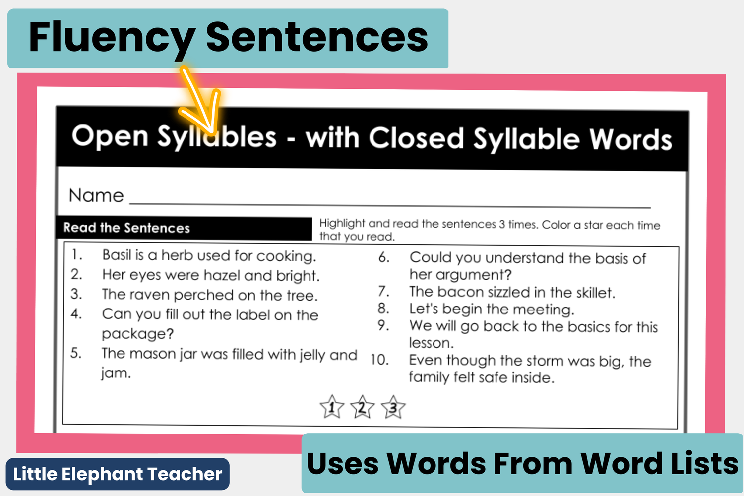 Multisyllabic Open Syllable Words- 5 Components You Need to Explicitly ...