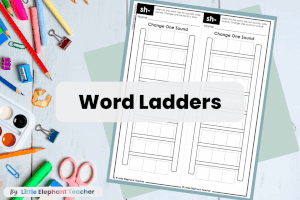 Phonemic Awareness and Phonics Using 3 Engaging Word Ladder Activities