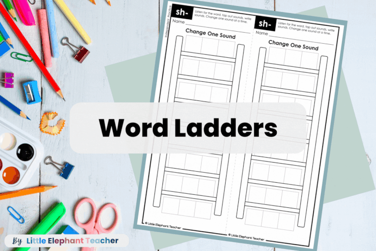 Phonemic Awareness and Phonics Using 3 Engaging Word Ladder Activities