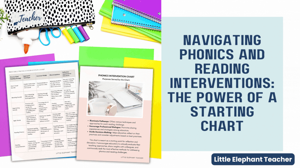 Navigating Phonics and Reading Interventions: The Power of a Starting Chart