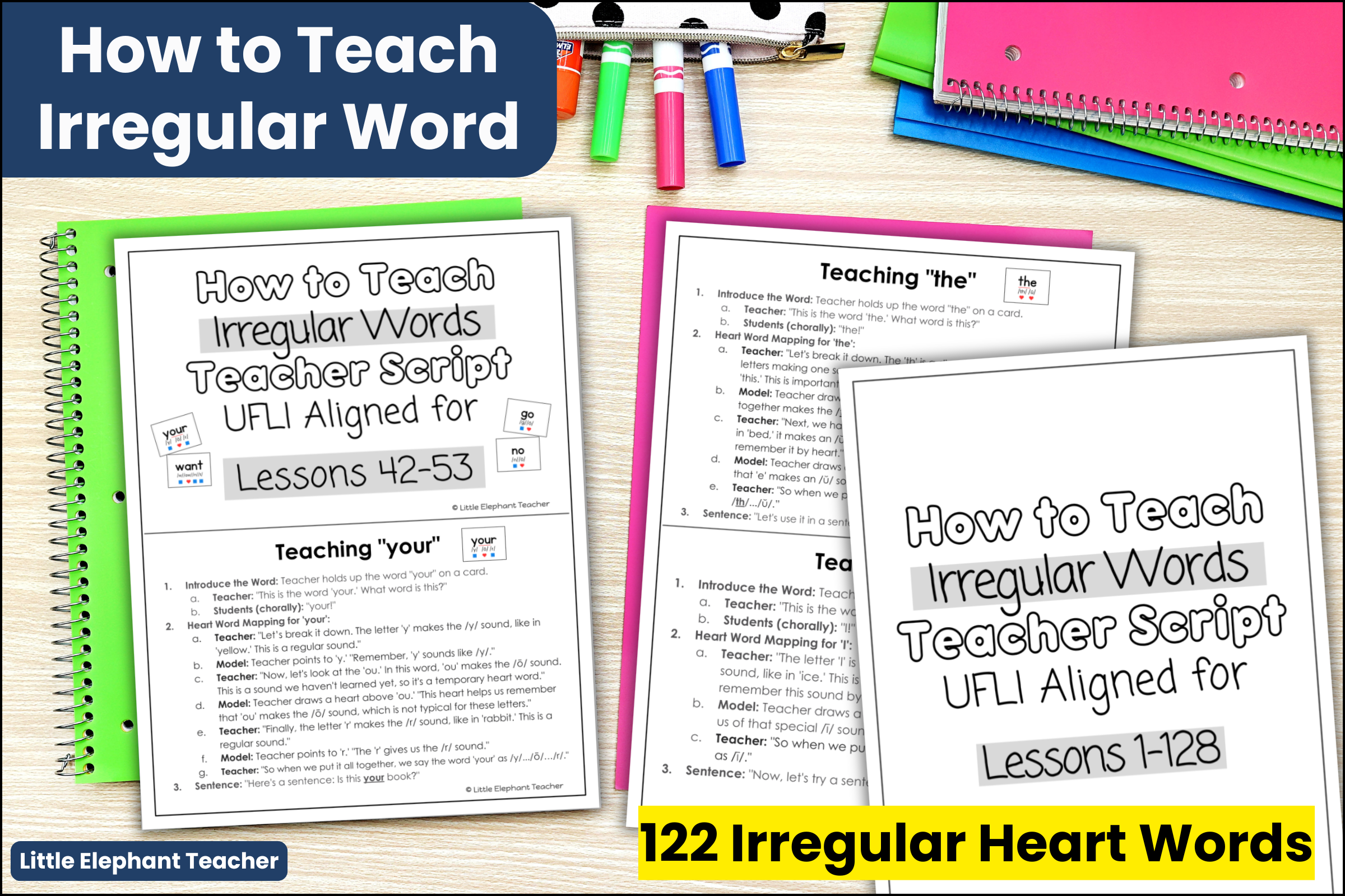 How to Teach UFLI Aligned Irregular Heart and Sight Words - The Guide!