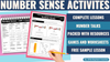 Number Sense Activities Made Easy: Hands-On Lessons, Worksheets, and ...