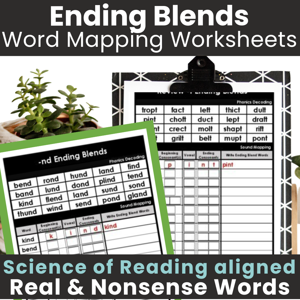 Orthographic Mapping Worksheets