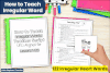How to Teach UFLI Aligned Irregular Heart and Sight Words - The Guide!