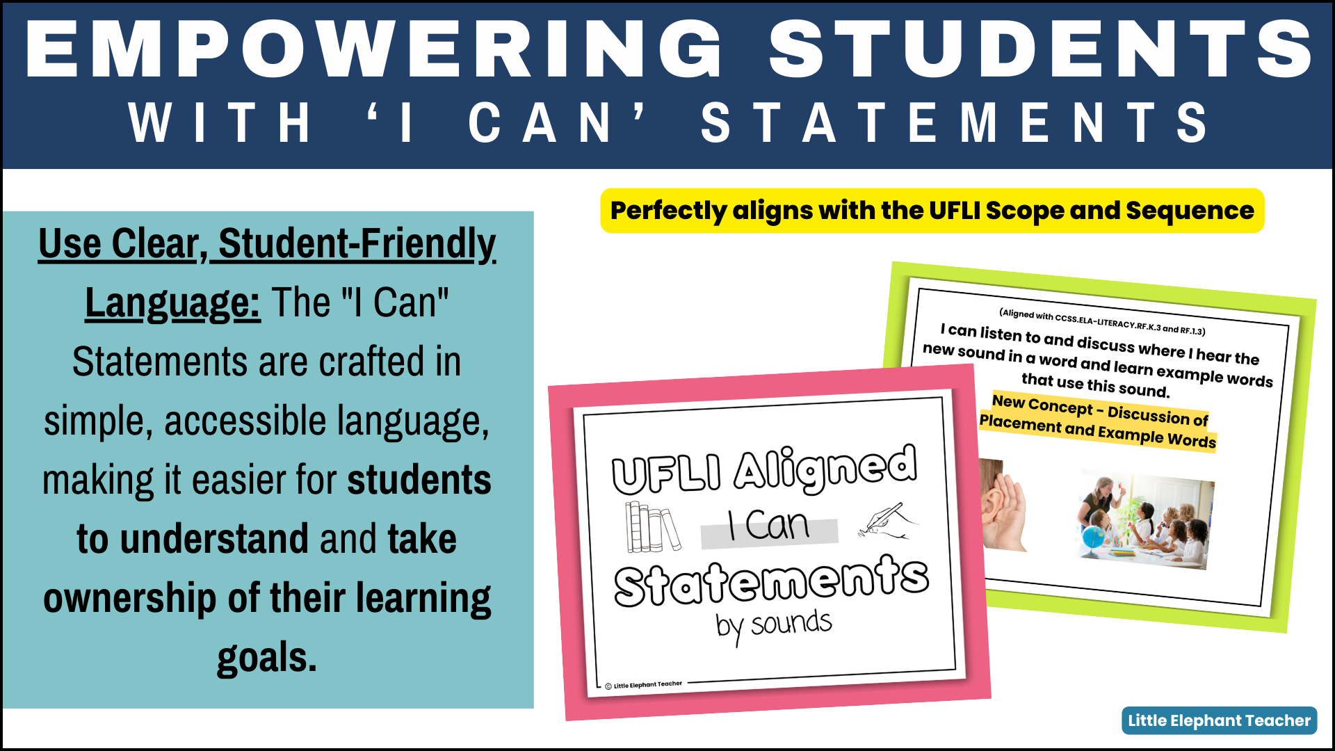 Empower Your Students with UFLI-Aligned "I Can" Statements