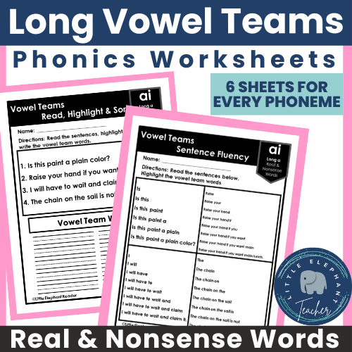 Phonics Worksheets for Older Students