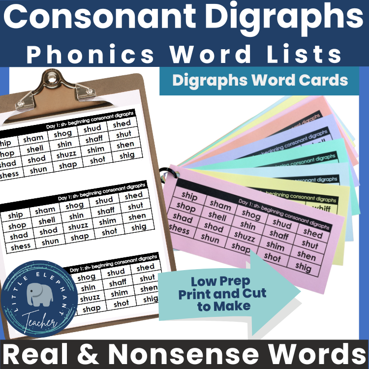 Phonics Word Lists- Real and Nonsense Words