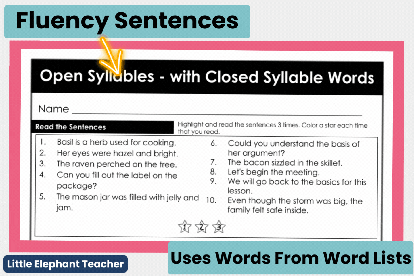 Multisyllabic Open Syllable Words- 5 Components You Need to Explicitly ...