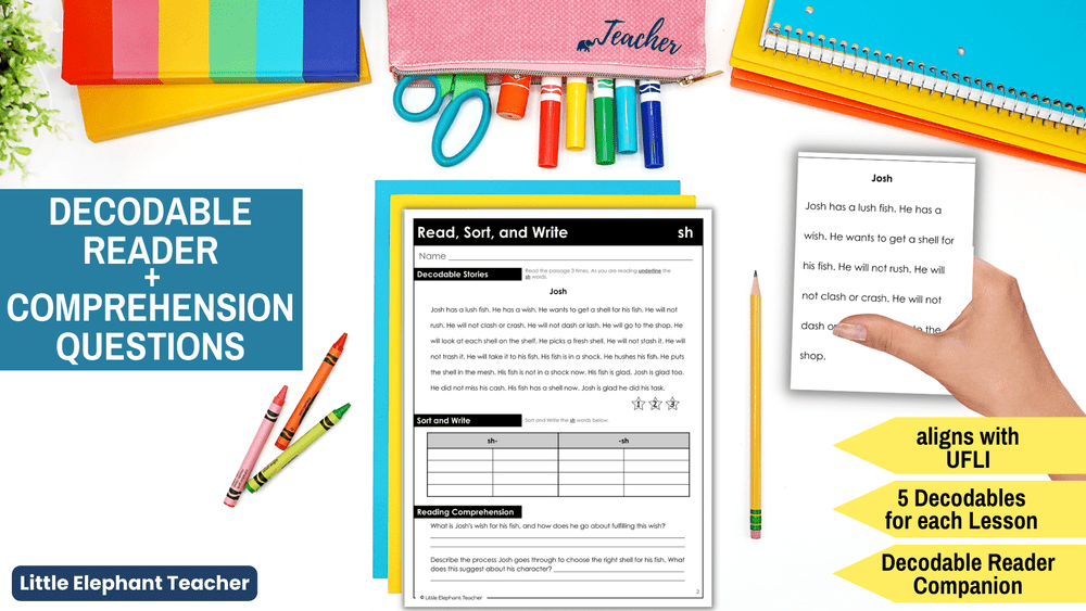 Supplemental Decodable Readers and Comprehension Questions Following ...