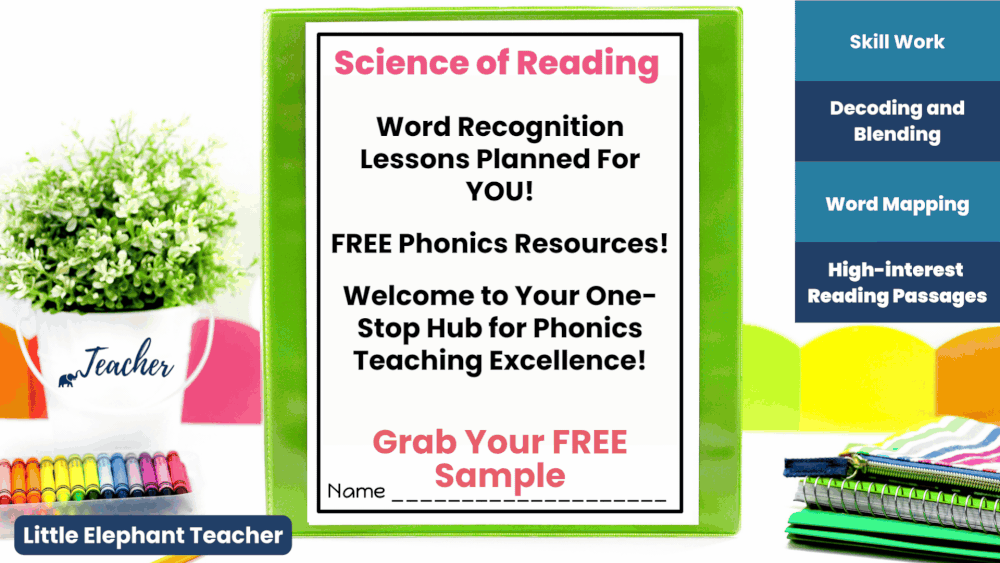 Science of Reading Curriculum and Word Recognition Lesson Plans