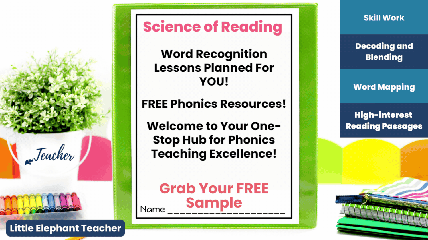 Science of Reading Curriculum and Word Recognition Lesson Plans