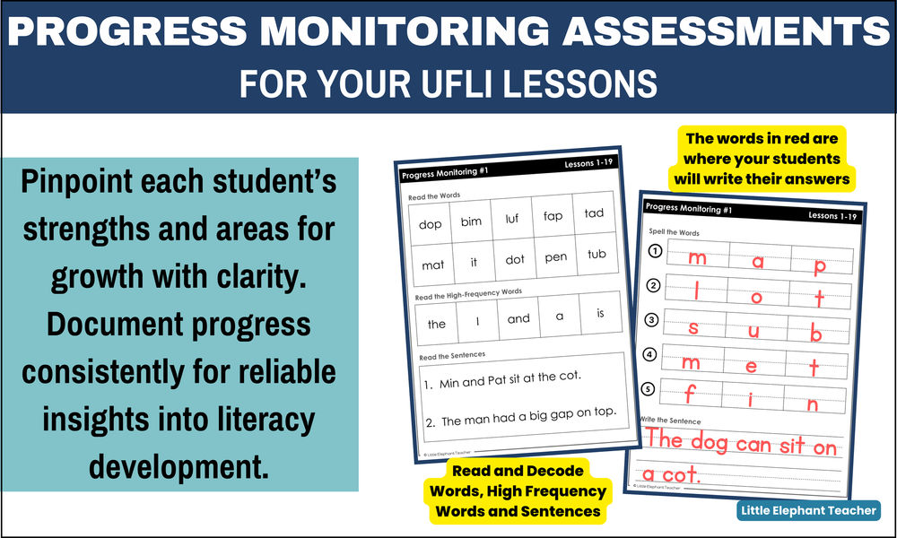 UFLI Aligned Assessments: Simplify Progress Monitoring for Reading ...