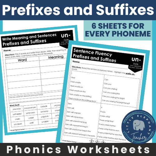 Phonics Worksheets for Older Students