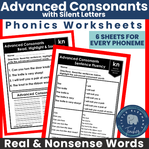 Phonics Worksheets for Older Students